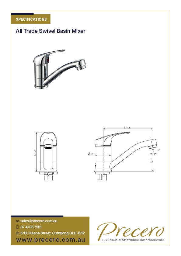 All Trade Swivel Basin Mixer | Precero