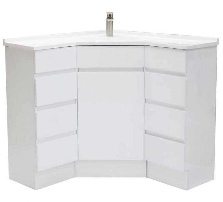 Corner Vanity Unit Complete With Top 900 x 900mm | Precero