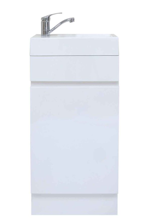 Micro Waterproof Vanity on Kickboard 450mm with Polymarble Top | Precero