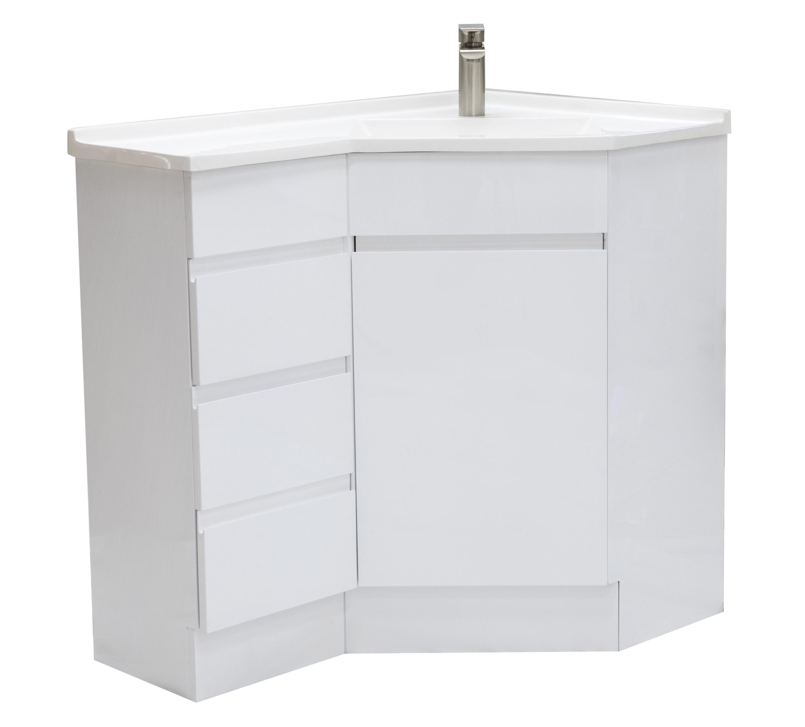 Corner Vanity Unit Complete With Top 900 x 600mm | Precero