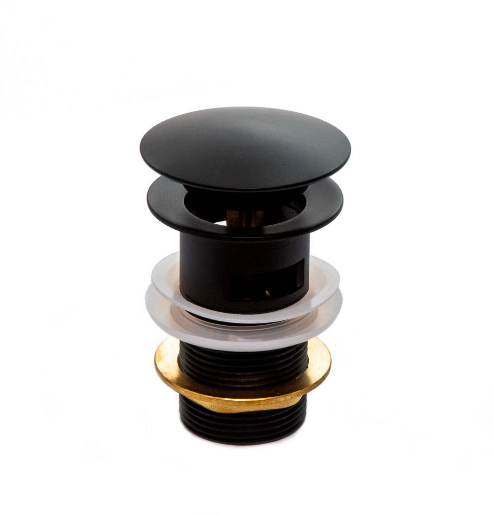 Pop up Waste Brushed Black | Precero